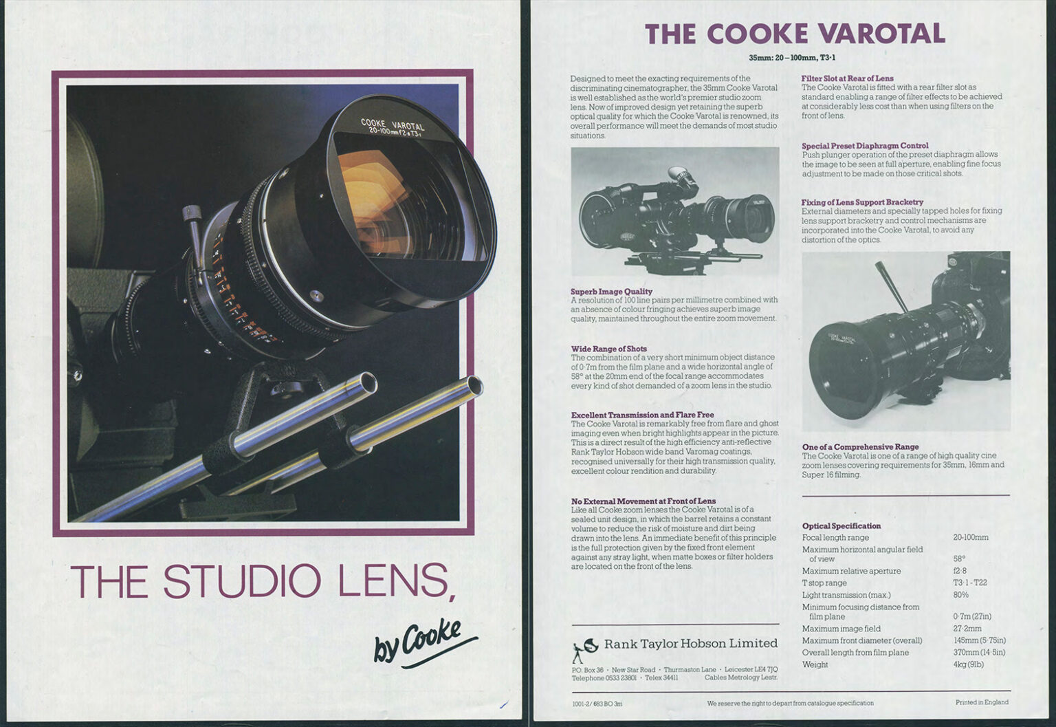 走进变焦镜头的前世今生 - Cooke Optics